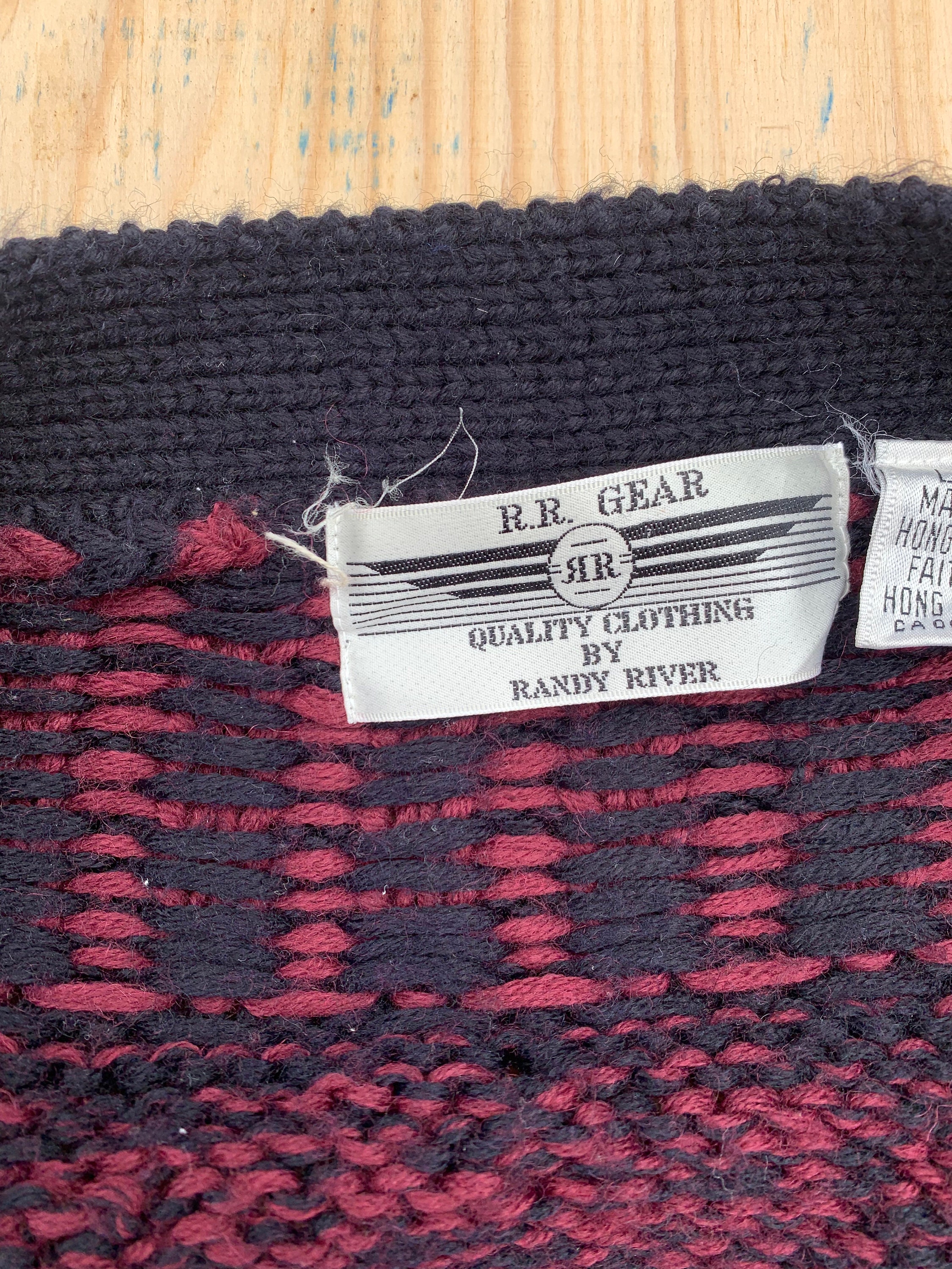 Vintage Randy River Cardigan / Knit Patterned Button up Cardigan - Etsy