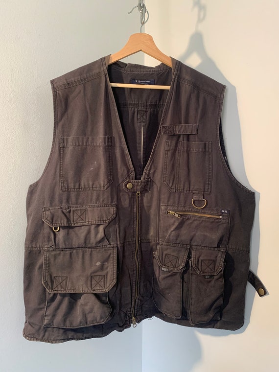 Modern Utility Vest / Cargo Vest / Streetwear Black T… - Gem