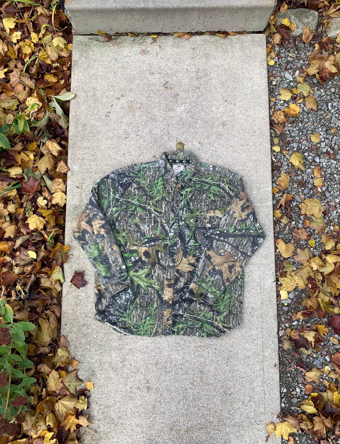 Real Tree Button up Shirt / Hunter Camoflauge Shirt / Mossy Oak - Etsy