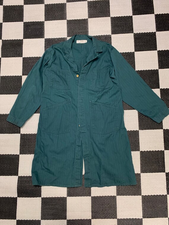 Vintage Work Jacket / Uniform Work Overcoat / Victor … - Gem