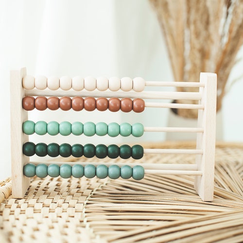 Custom Abacus Counting Toy / Nursery Decorations / Wooden - Etsy