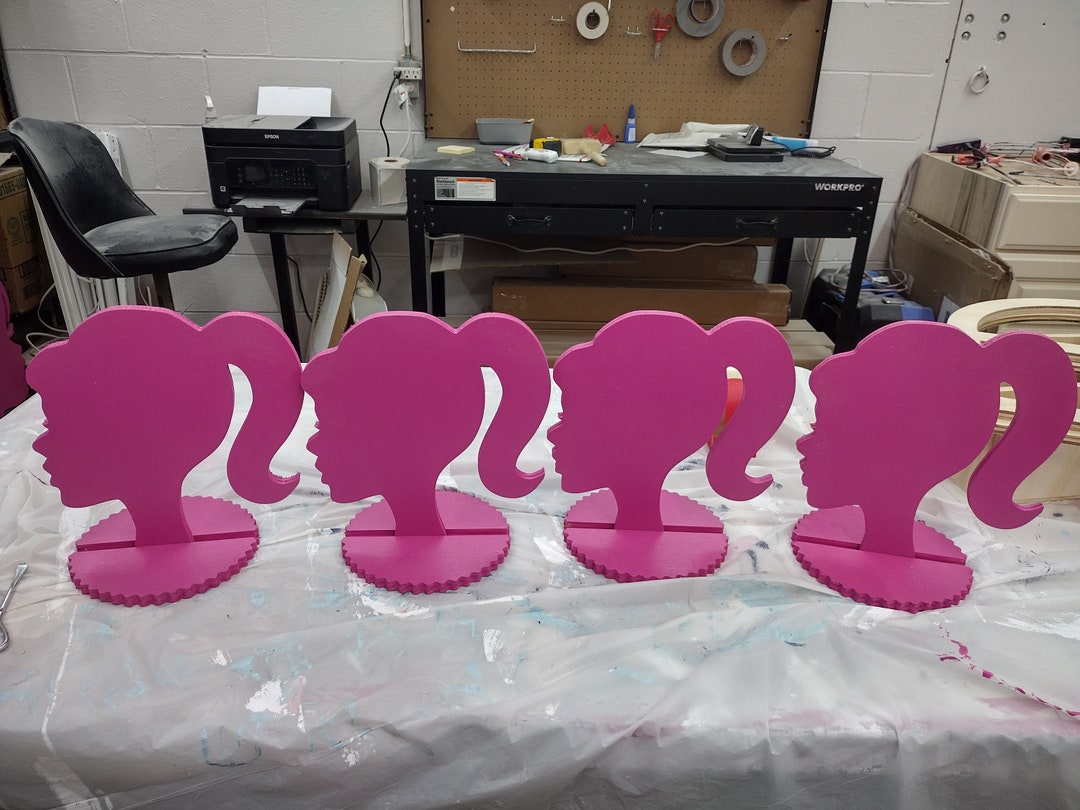 Set of 4/ Mini Doll Heads/ Barbie Inspired Party Decor/ Birthday - Etsy