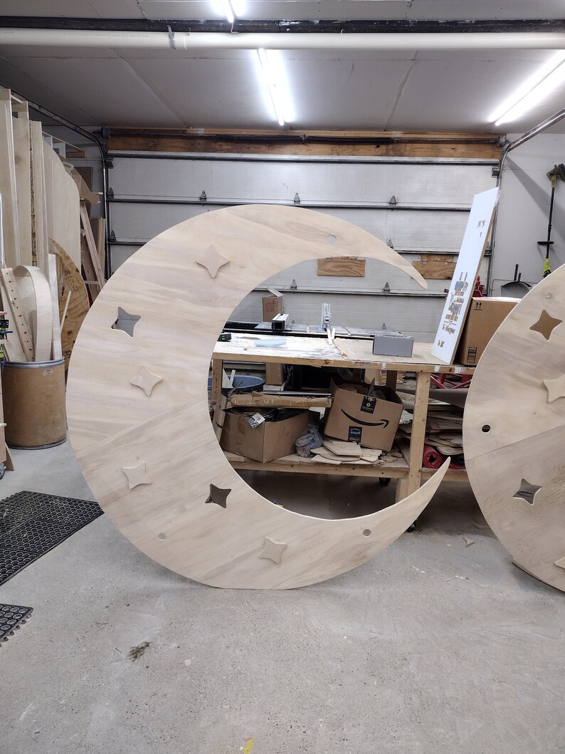 Collapsible Moon and Clouds/ Moon Backdrop/ Over the Moon - Etsy