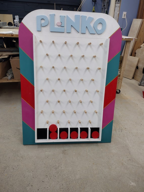 Plinko Board Game Custom Light Up Disk Drop Game Game Board