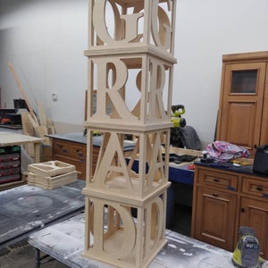 13 Inch Collapsible Blocks/ BABY Blocks/ PROM Blocks/ GRAD Blocks ...