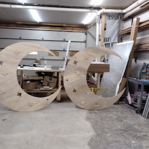 Collapsible Moon and Clouds/ Moon Backdrop/ Over the Moon - Etsy