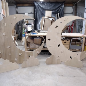 Collapsible Moon and Clouds/ Moon Backdrop/ Over the Moon - Etsy