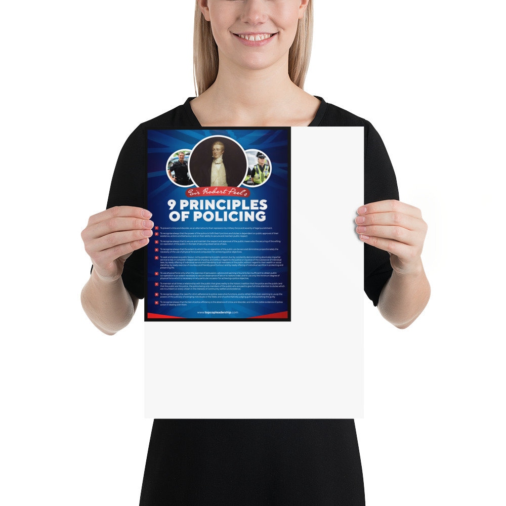 Sir Robert Peel's 9 Principles of Policing Modern Poster - Etsy