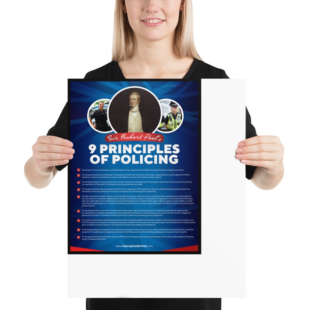 Sir Robert Peel's 9 Principles of Policing Modern Poster - Etsy Ireland