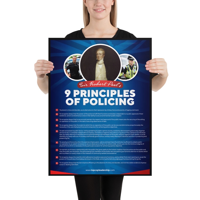 Sir Robert Peel's 9 Principles of Policing Modern Poster - Etsy