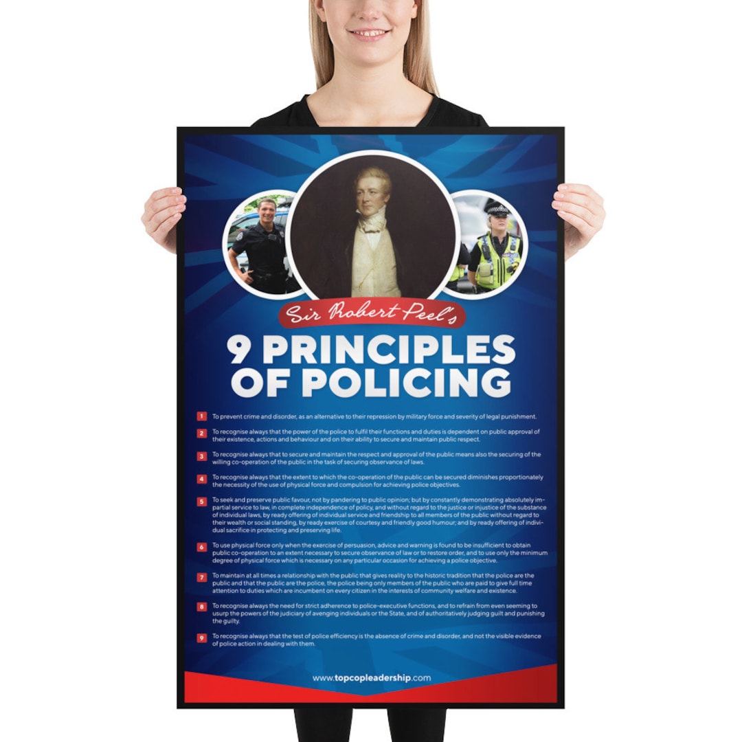 Sir Robert Peel's 9 Principles of Policing Modern Poster - Etsy