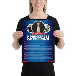 Sir Robert Peel's 9 Principles of Policing Modern Poster - Etsy