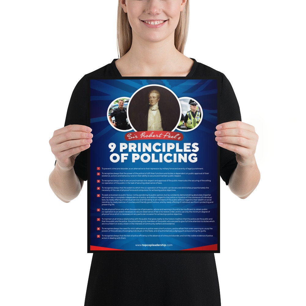 Sir Robert Peel's 9 Principles of Policing Modern Poster - Etsy Ireland