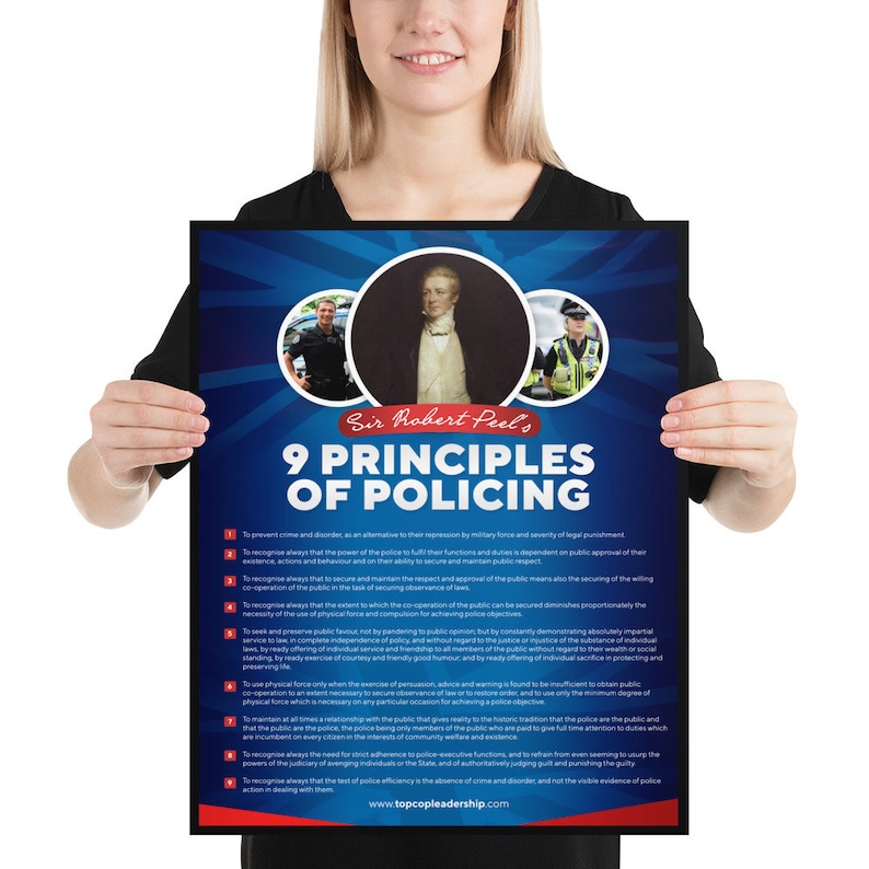 Sir Robert Peel's 9 Principles of Policing Modern Poster - Etsy