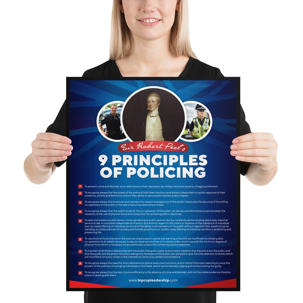 Sir Robert Peel's 9 Principles of Policing Modern Poster - Etsy