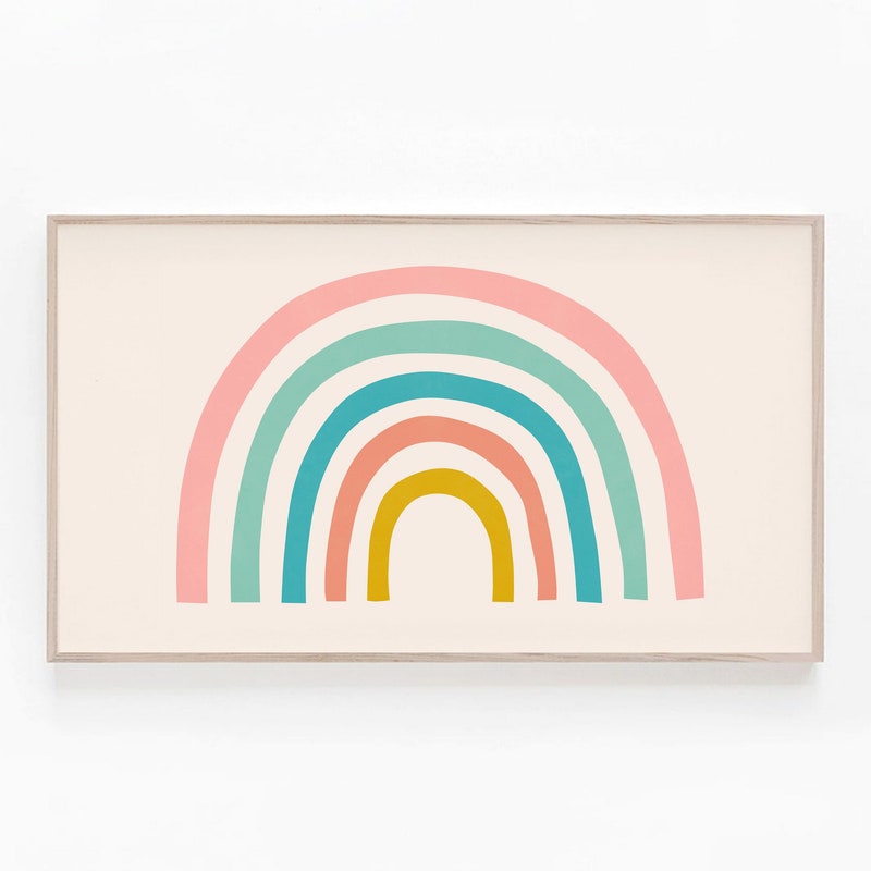 Abstract Rainbow Art - Etsy