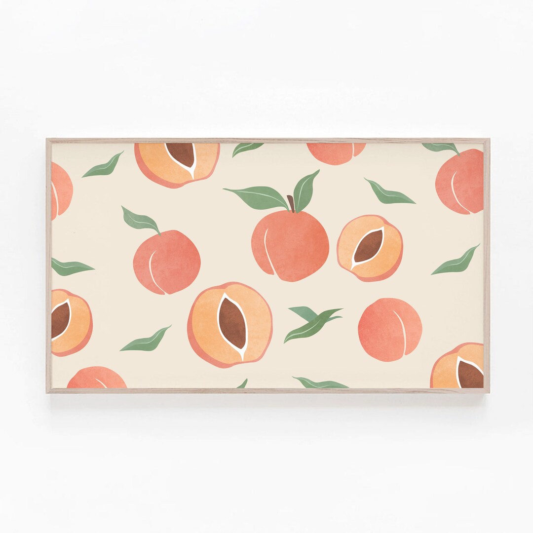 Samsung Frame TV Art, Peaches Fruit, Samsung Frame TV Art Abstract ...