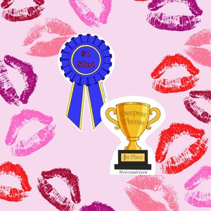 Awards Erotic Vinyl Sticker Pack Set of 2, Aesthetic Stickers , Sexy ...