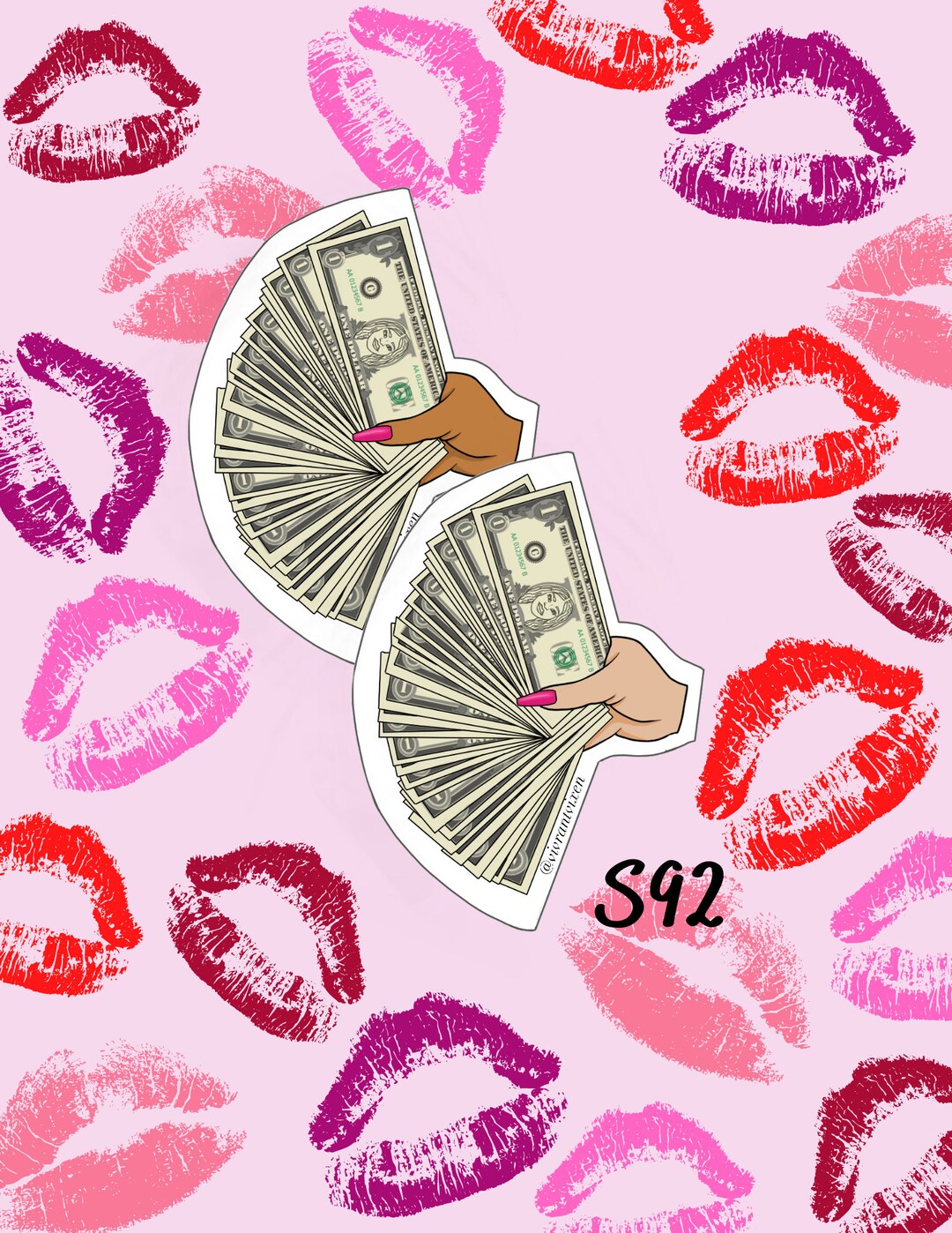 Money Vinyl Sticker , Aesthetic Stickers , Sexy Die Cut Stickers, Sex ...