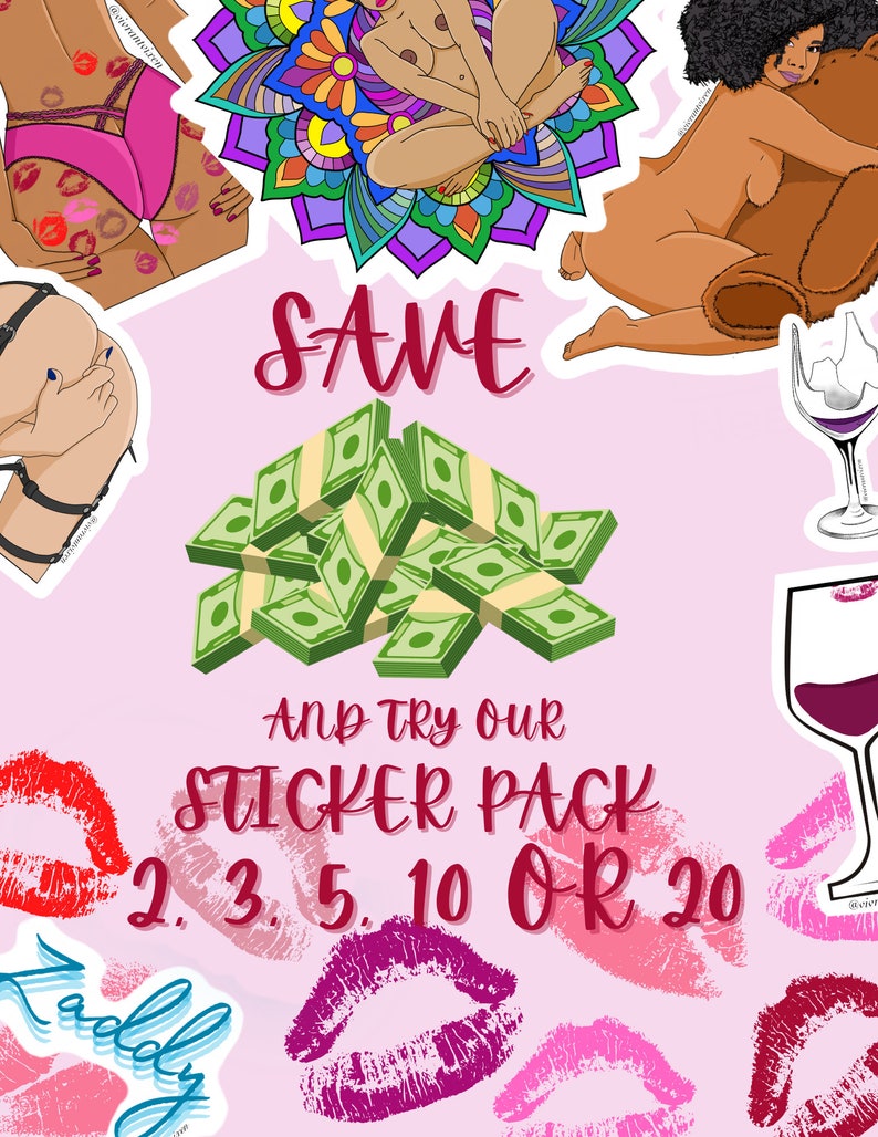 Bdsm Bondage Erotic Vinyl Sticker Pack Set Of 2 Aesthetic Etsy