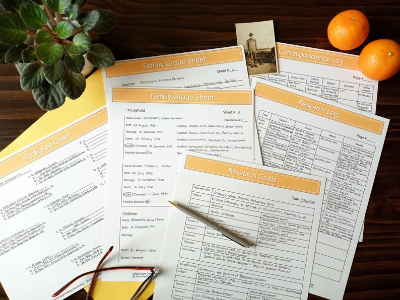 Researchers Basic PDF Bundle for Genealogy and Family History Research ...