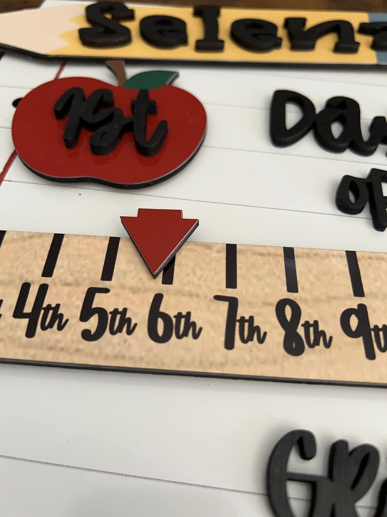 Back to School Sign, Personalized First/100th/last Day of School Sign ...