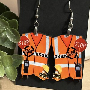 Engineering Earrings, Construction Earrings, Road Safety Earrings ...