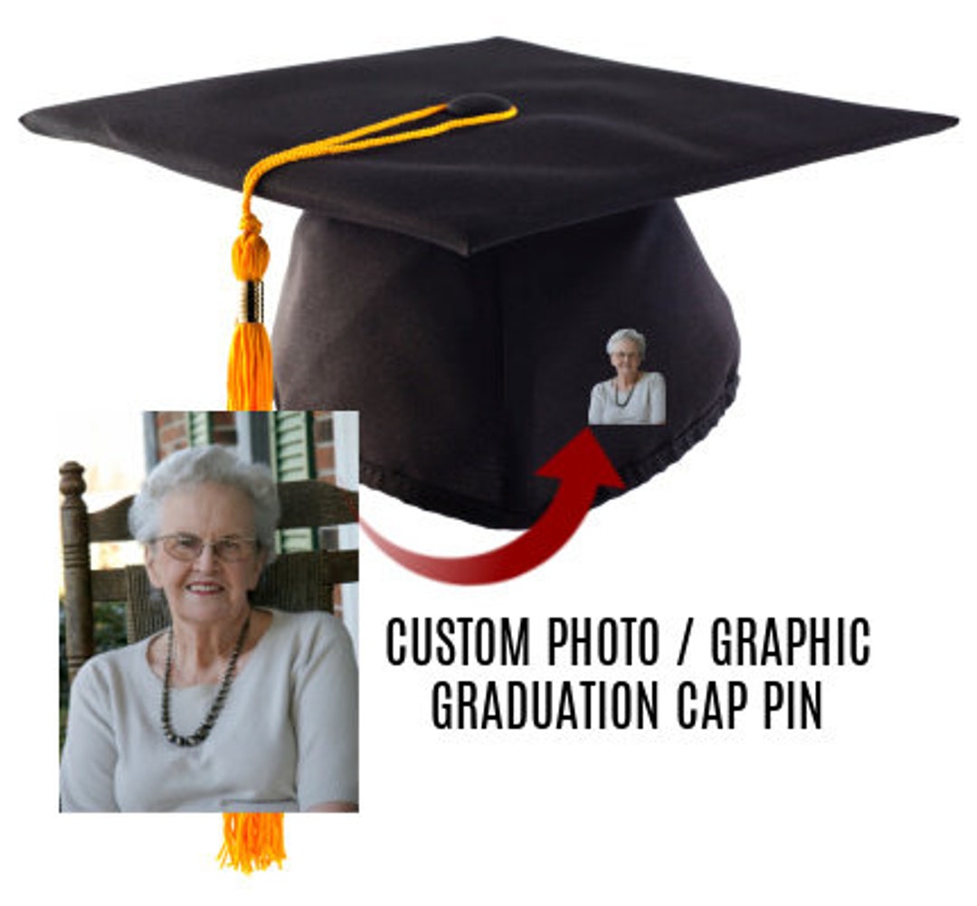 FREE PERSONALIZATION Graduation Cap Photo Class of 2022 Graduation Pin ...