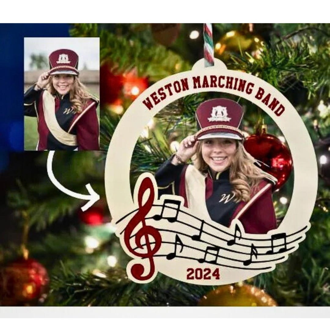 Band Ornament, Marching Band Ornament, Drum Major Ornament Personalized ...