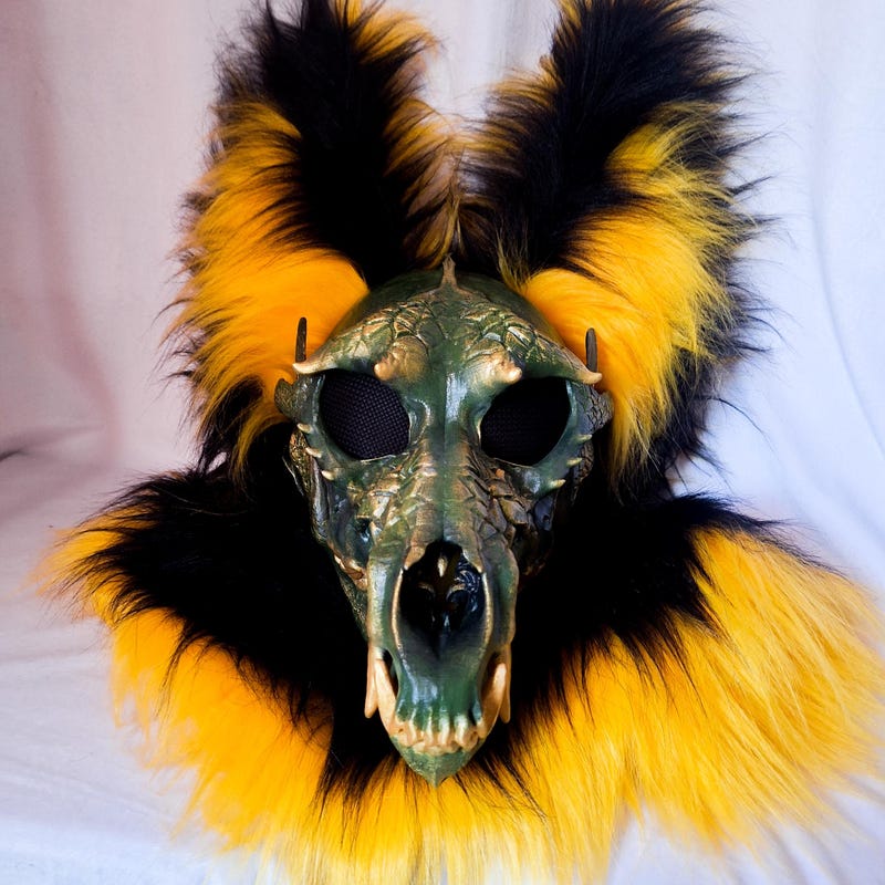 Skull Dog Mask - Etsy