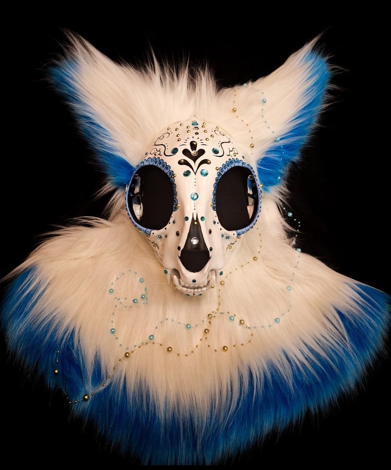 Skull Cat, Fursuit, Mask Skullcat - Etsy