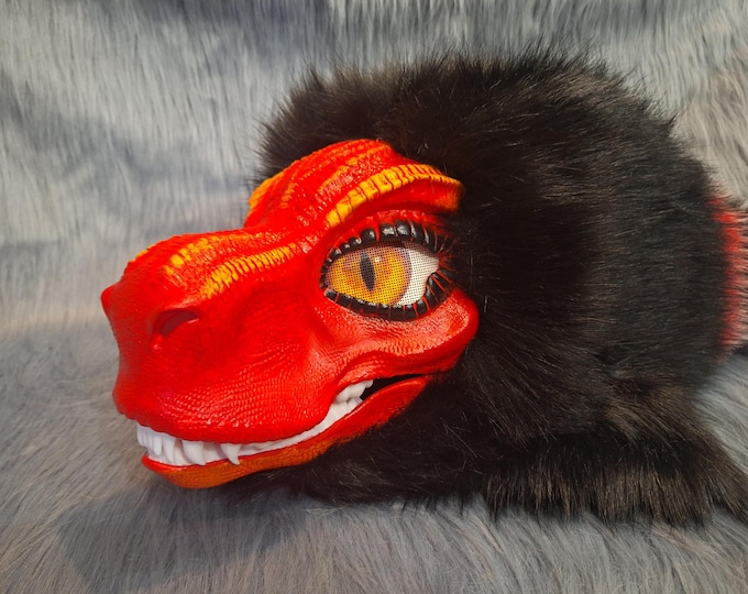 Fursuit Mask Rex Raptor - Etsy