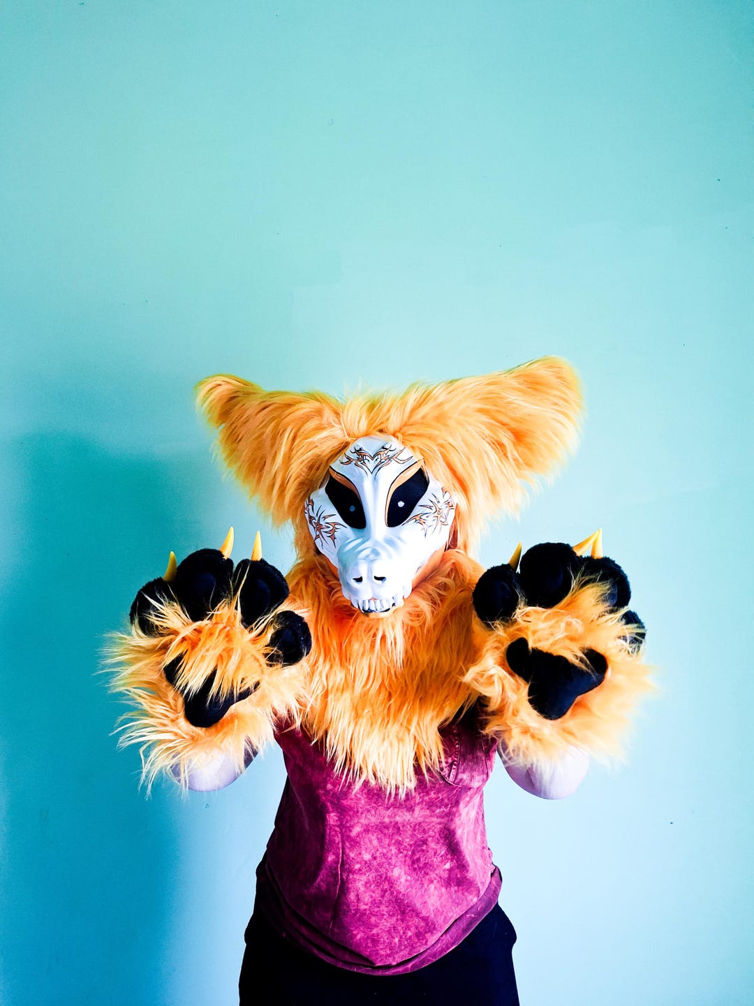 Skull Dog Fursuit, Furry Head, Furry Paws, Cosplay - Etsy