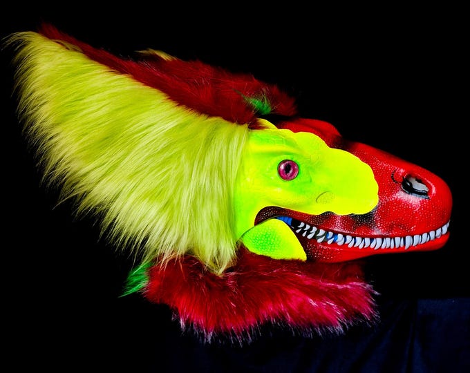 Utahraptor Dinosaur Mask - Etsy Canada