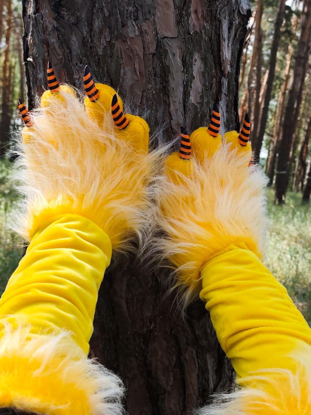 Fursuit Paws Long Hand Arm Version - Furry Gloves Arm Animal Cosplay - Etsy