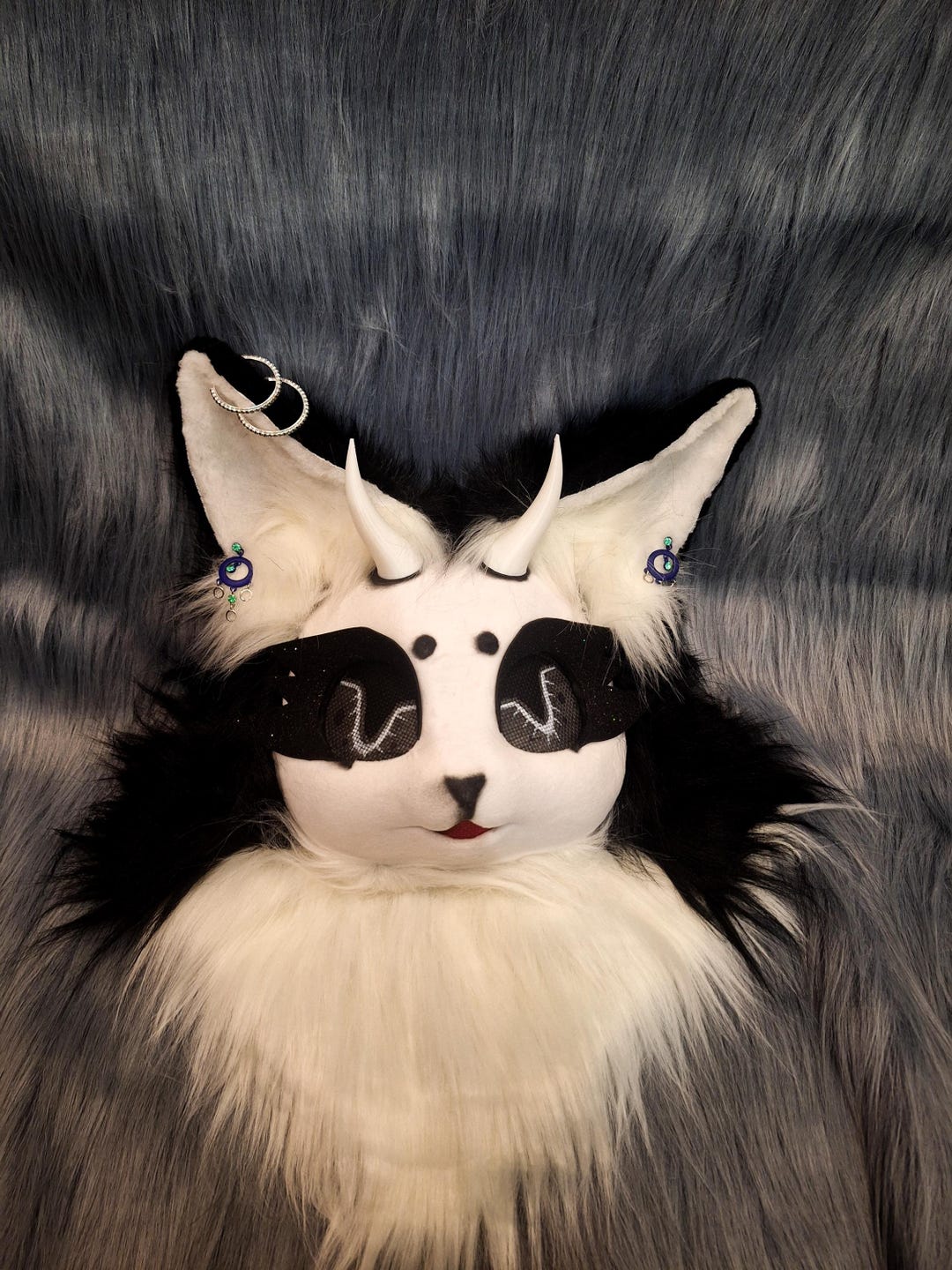 Handmade Kemono Fursuit Head Piece, Unique, Cosplay, Head Furry ...