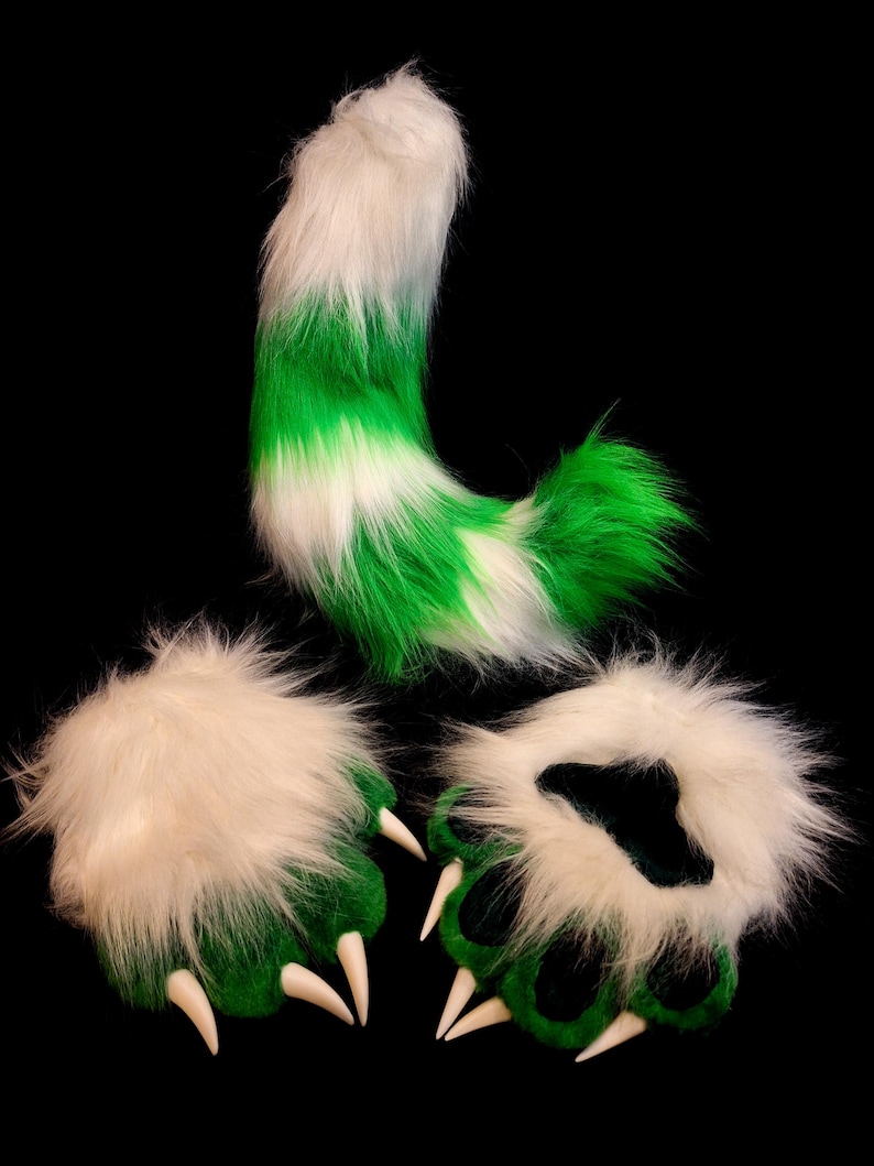 Fursuit, Set of Furry Paws and a Tail - Etsy