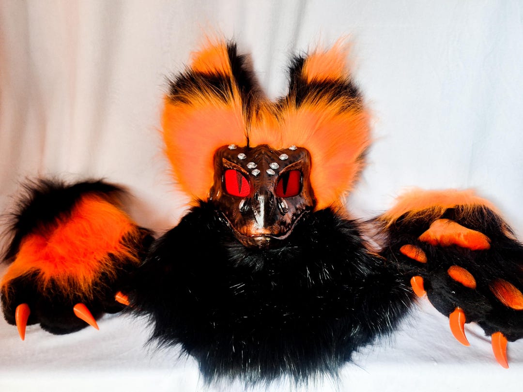 Fursuit Raptor Mask and Furrypaws, Set Furry - Etsy