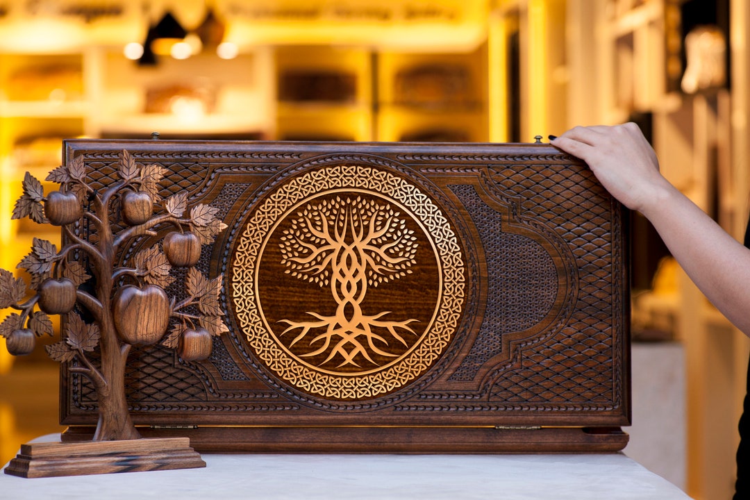 Backgammon Tree of Life / Unique Beautiful Backgammon Set ...