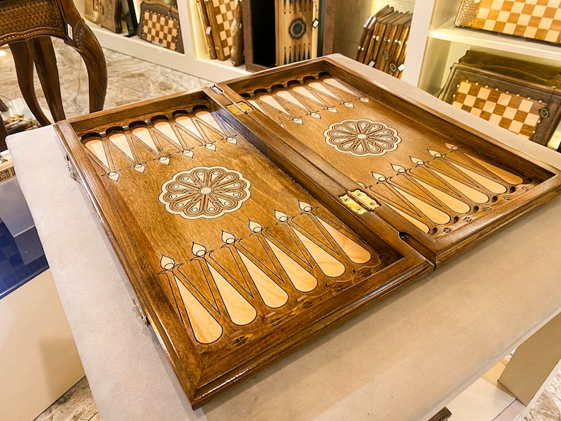Wooden Backgammon Board Carved Backgammon Tree of Life - Etsy