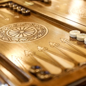 Hand Eye Backgammon Set / Exclusive Luxury Rare Find Wooden Backgammon ...