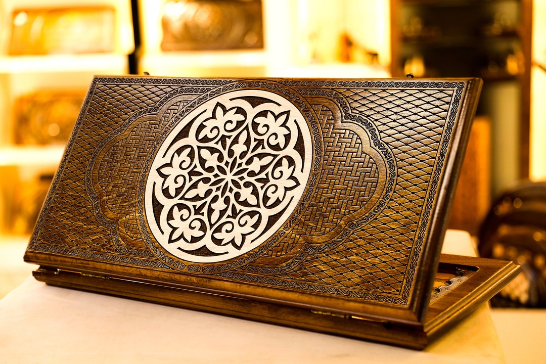 Backgammon Set Ornament / Personalized Armenian Wooden Nardi Handmade ...