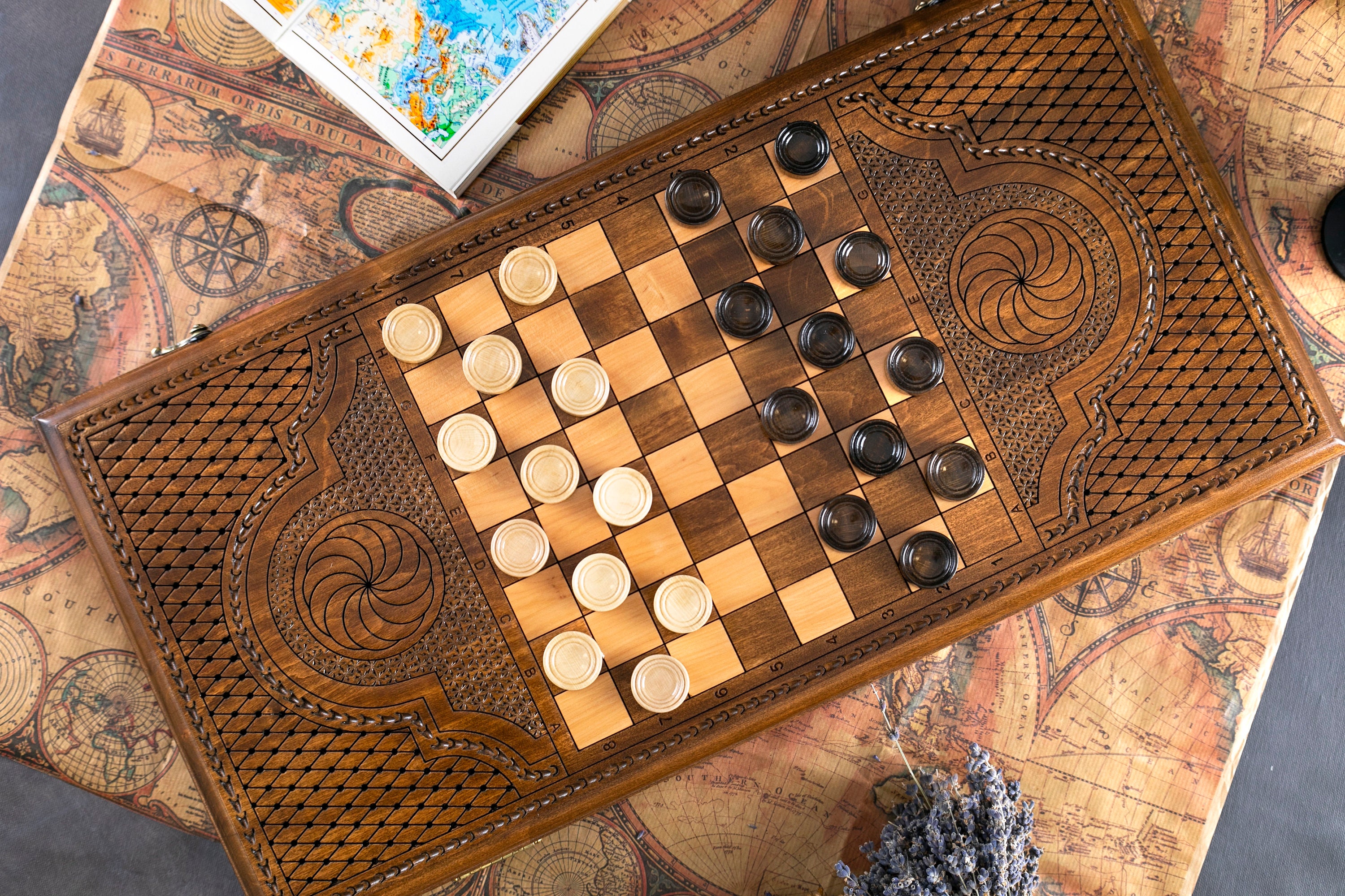 Backgammon Set Yggdrasil Tree of Life Backgammon / Unique - Etsy