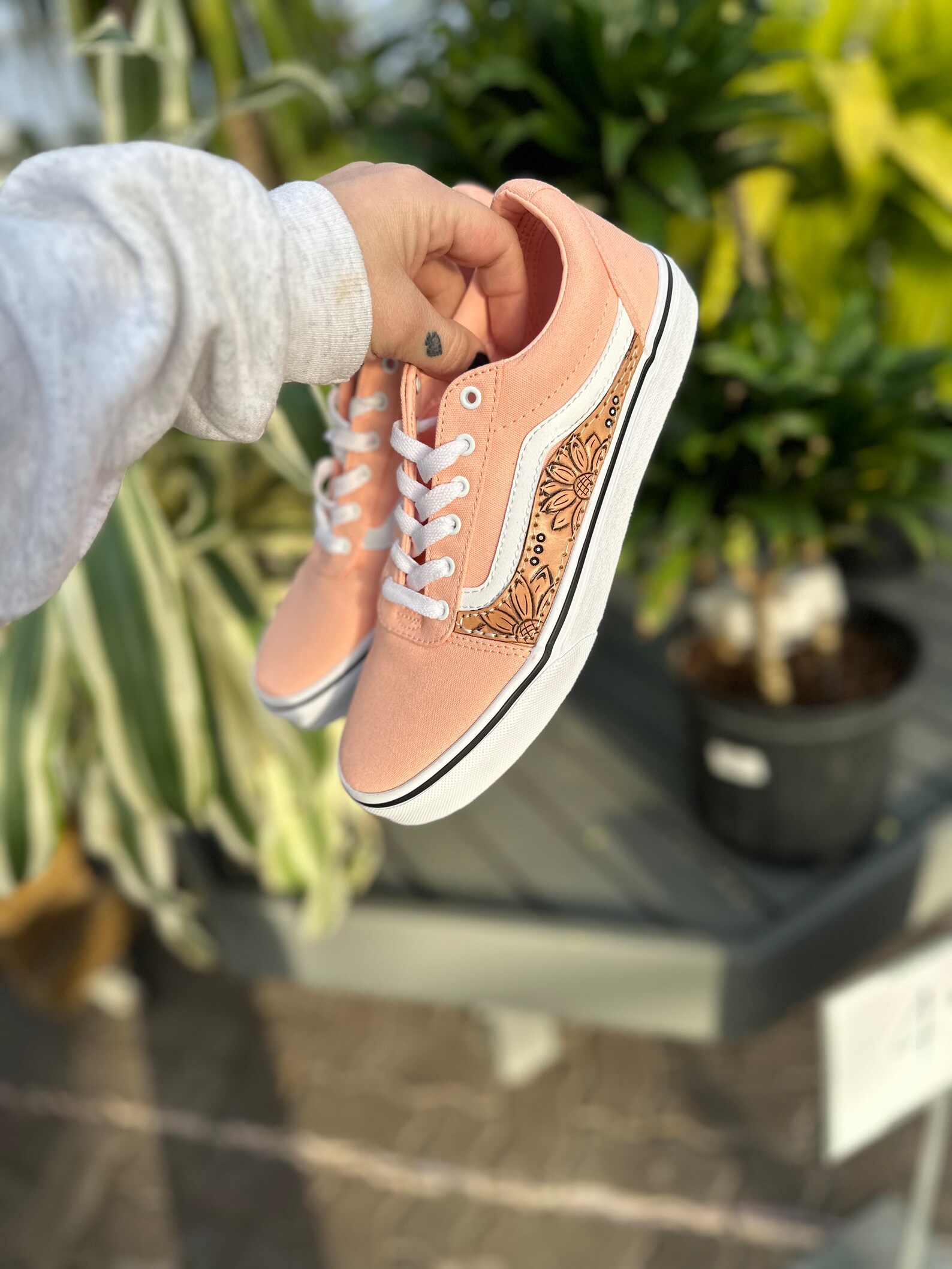 Leather Tooled Vans - Etsy