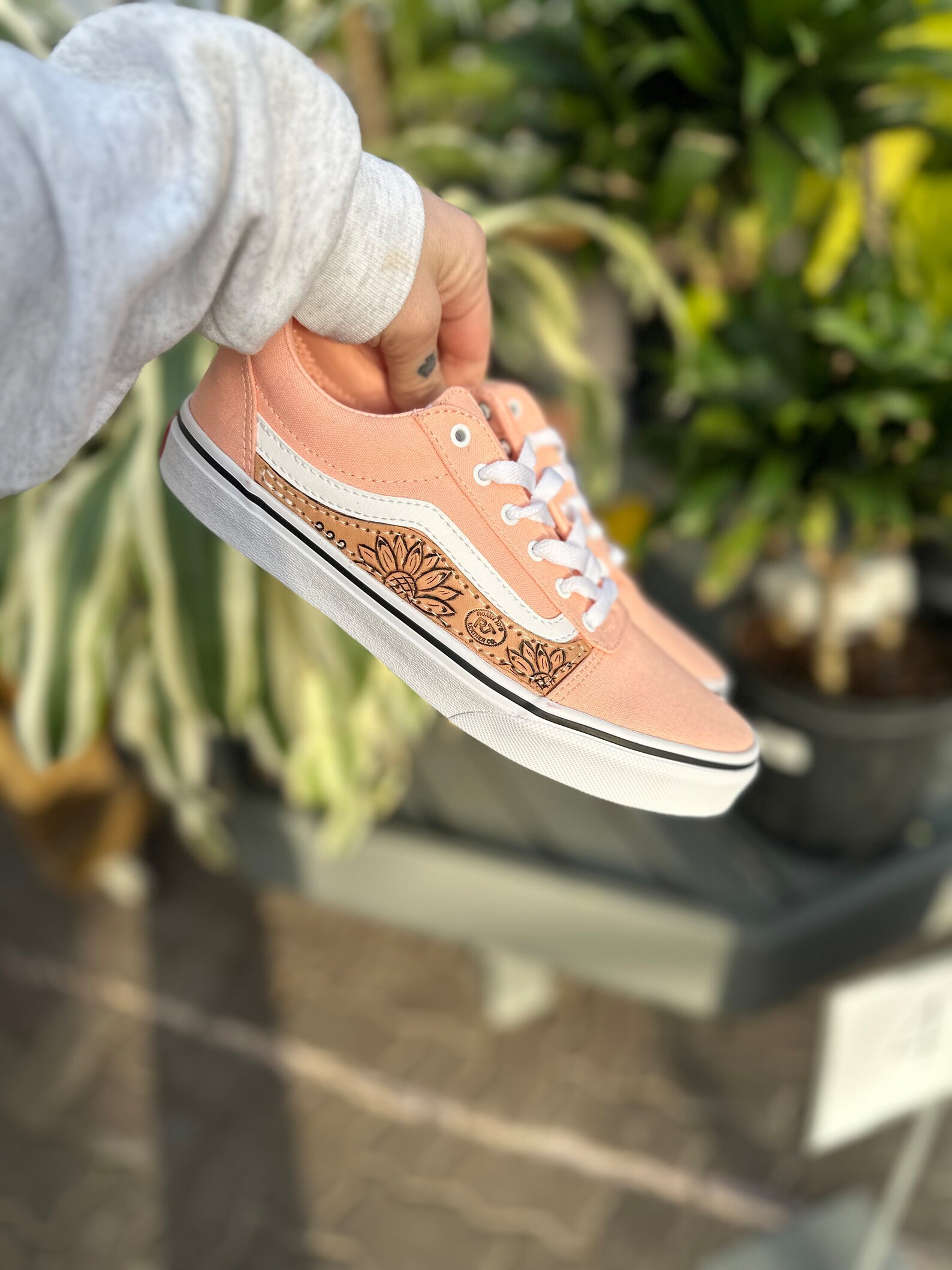 Leather Tooled Vans - Etsy