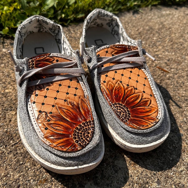 Leather Hey Dudes - Etsy