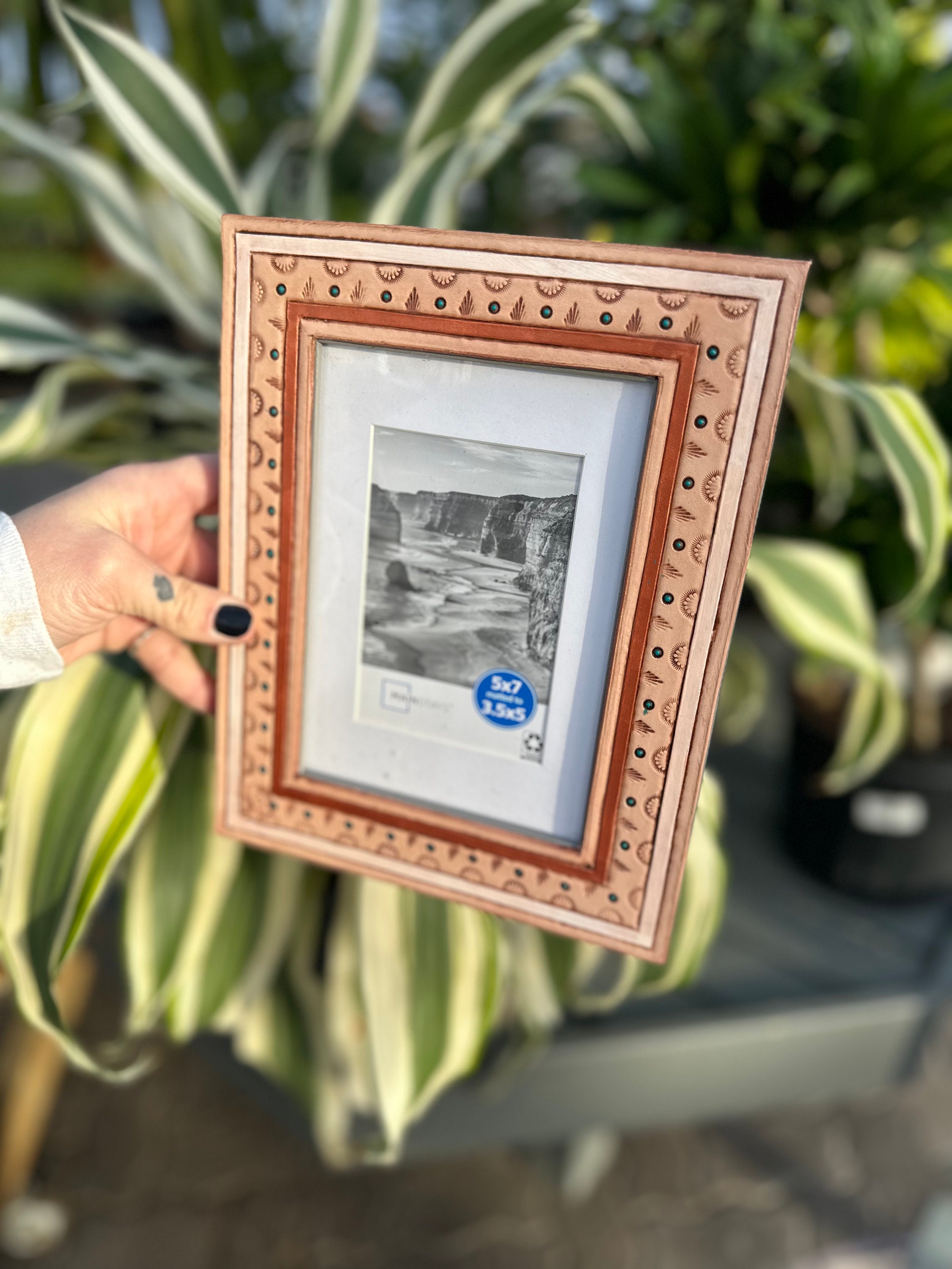 Leather Tooled Picture Frame - Etsy