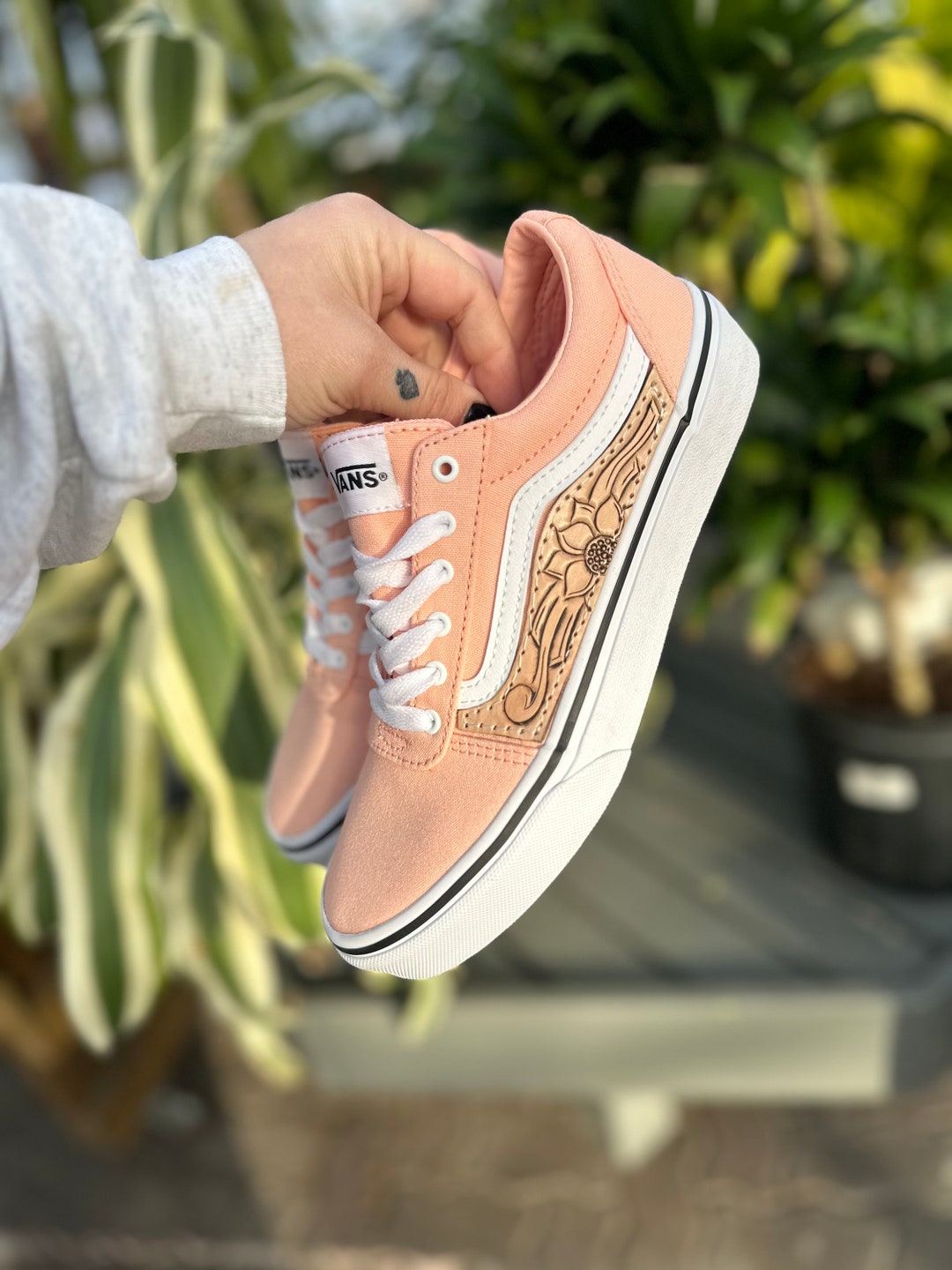 Leather Tooled Vans - Etsy