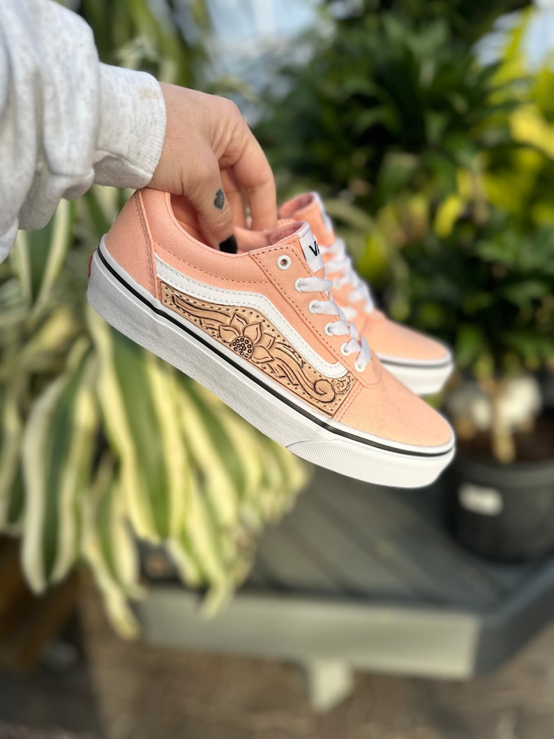 Leather Tooled Vans - Etsy