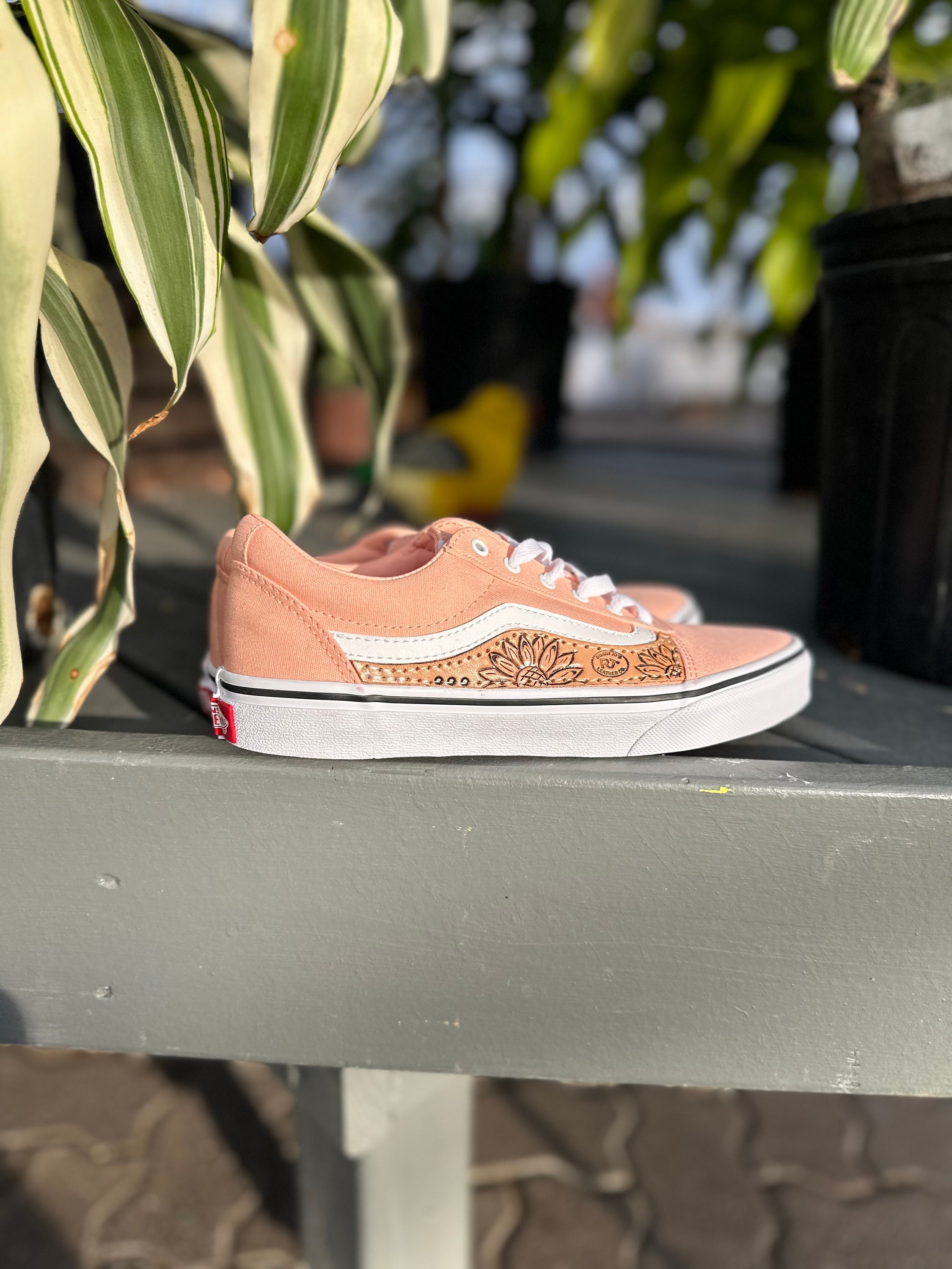 Leather Tooled Vans - Etsy